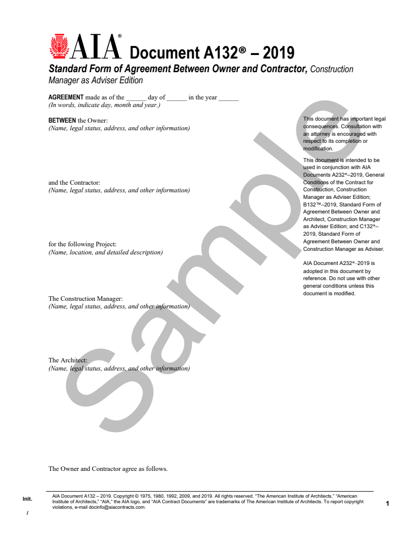 AIA Contract Documents