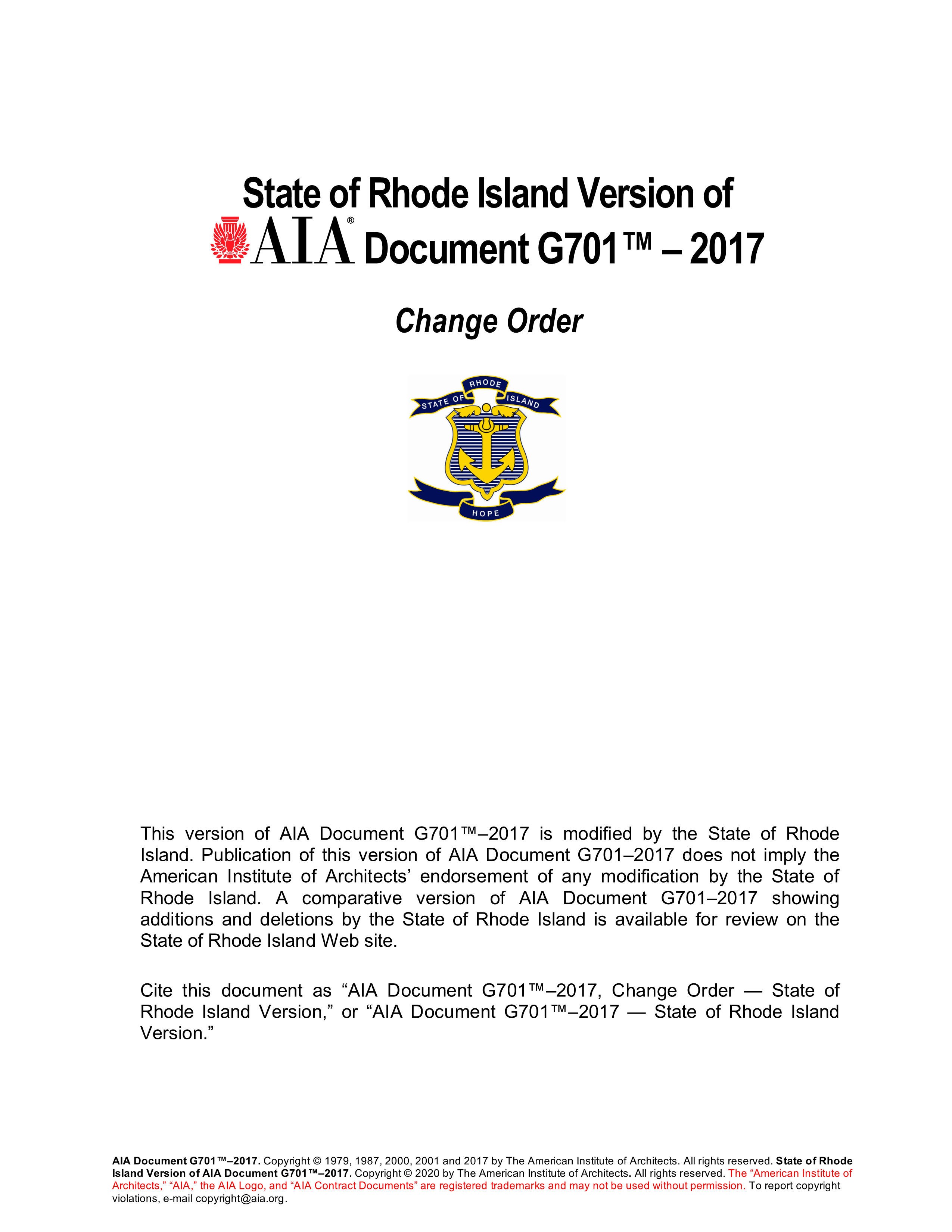 AIA Contract Documents